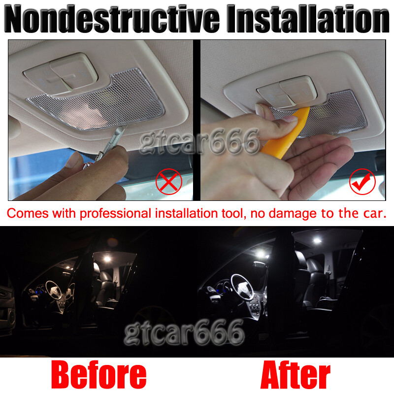 8x Bright White LED Interior Lights Package Kit For Chevrolet S10 S-10 ...