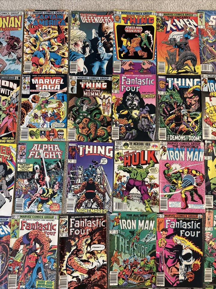 Lot of 70 Marvel DC Keys Bronze Age X-men Spider-Man Hulk Iron Man ...