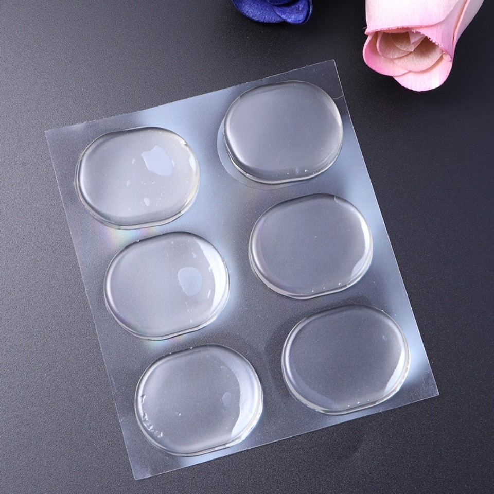 Anti-slip Anti-abrasion Silicone Gel DIY Shoes Sticker (6 Pieces ...
