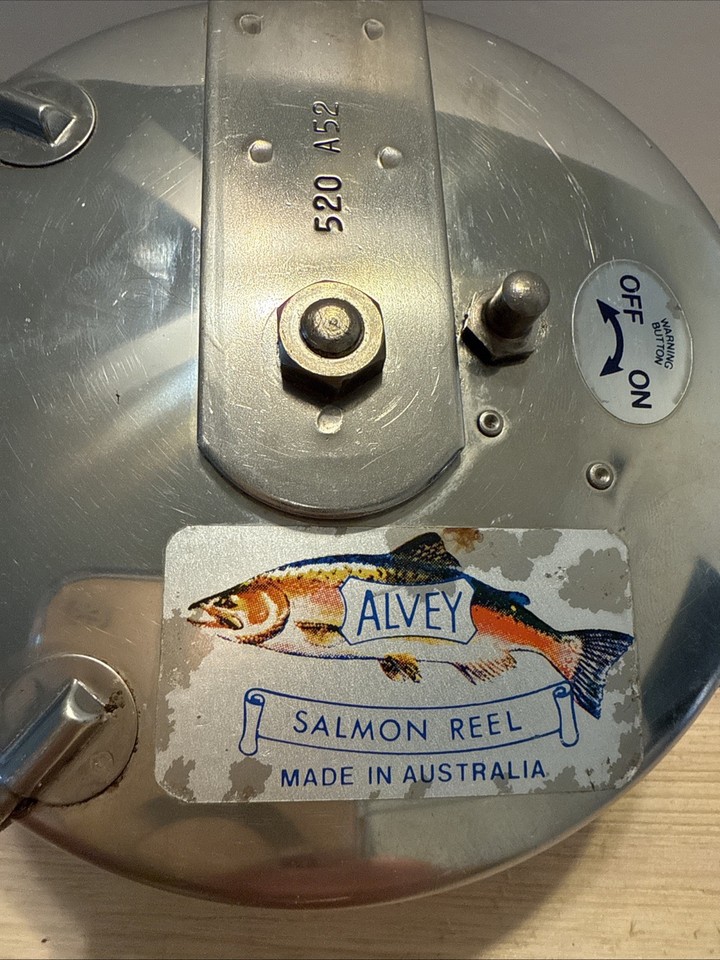 Alvey 520 A52 Salmon Fishing Reel Made In Australia Salt Water Alvey ...