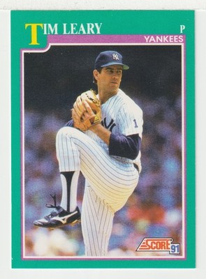 Tim Leary - New York Yankees (MLB) 1991 Score Baseball # 631 - Mint ...