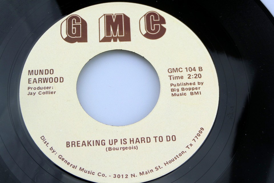 Mundo Earwood: Things I'd Do For You / Breaking Up is Hard to [Unplayed ...