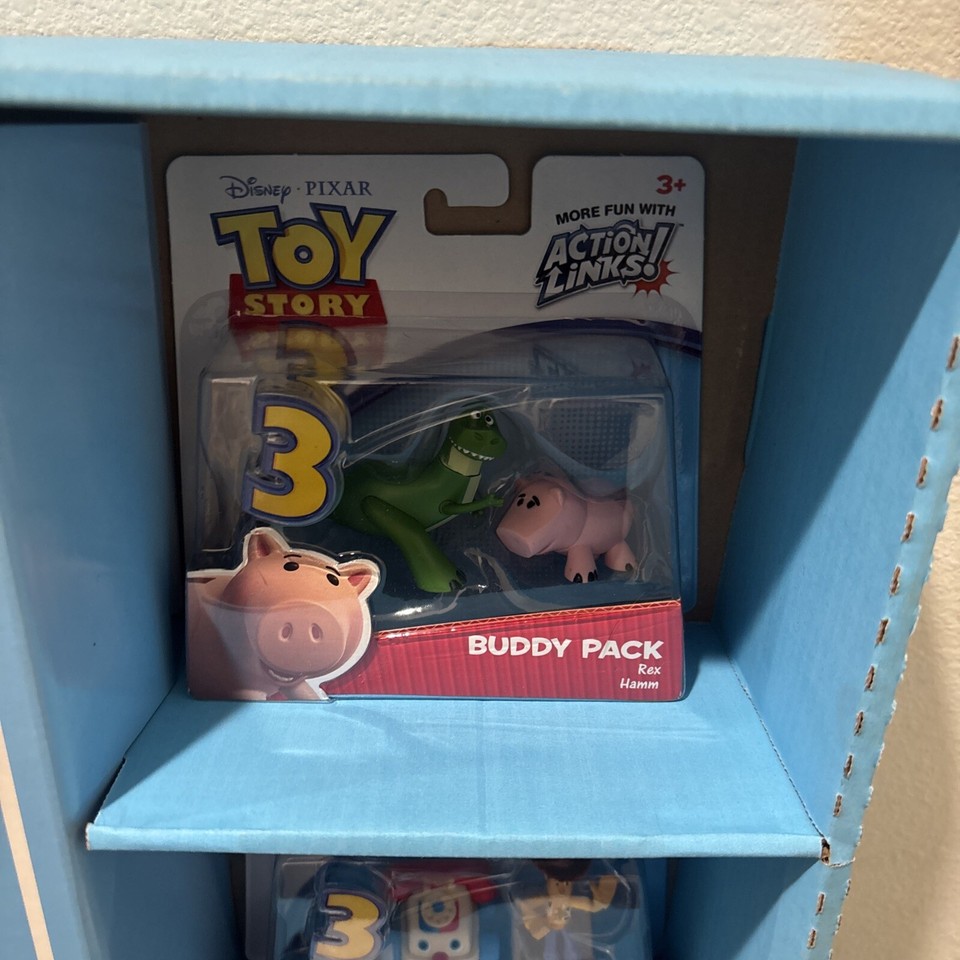 Disney Toy Story 3 Buddy Pack Store Display W/ 7 New Buddy Packs Woody ...