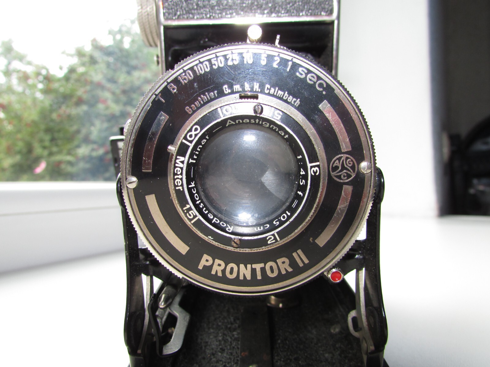 Photo camera. Beirax. Prontor II. 1934-45 Lens Rodenstock-Trinar ...