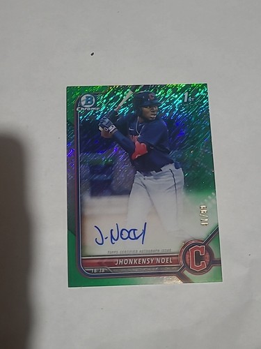 Jhonkensy Noel Bowman Chrome 1st Auto /99 Green Shimmer | eBay