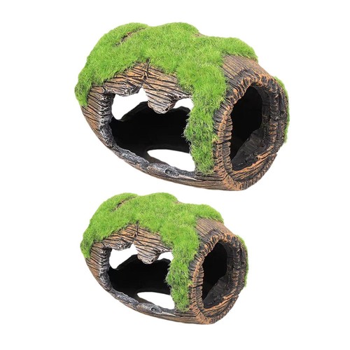 Barrel Aquarium Decorations Betta Hide Multifunctional Landscaping Fish ...