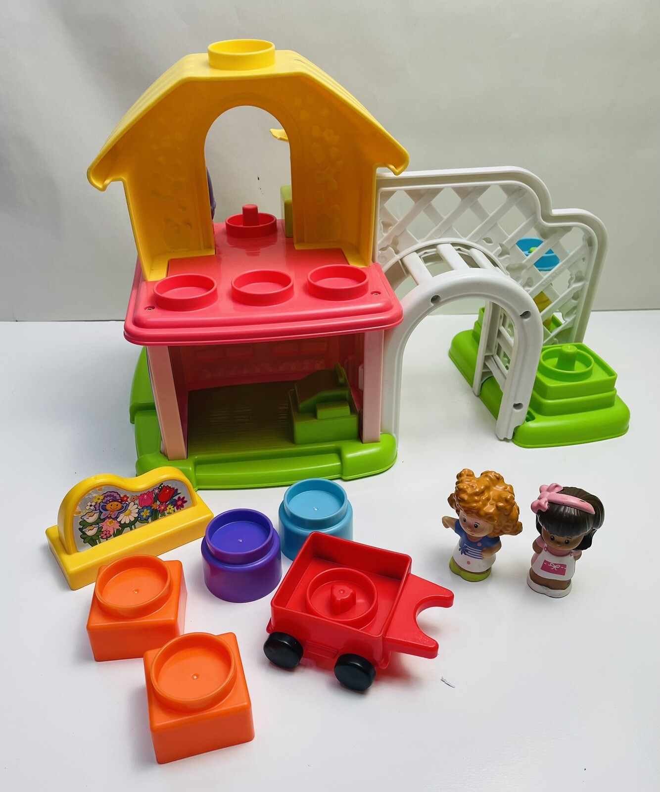 Fisher Price Little People Flower / Garden Shop Figures Flowers Rare | eBay