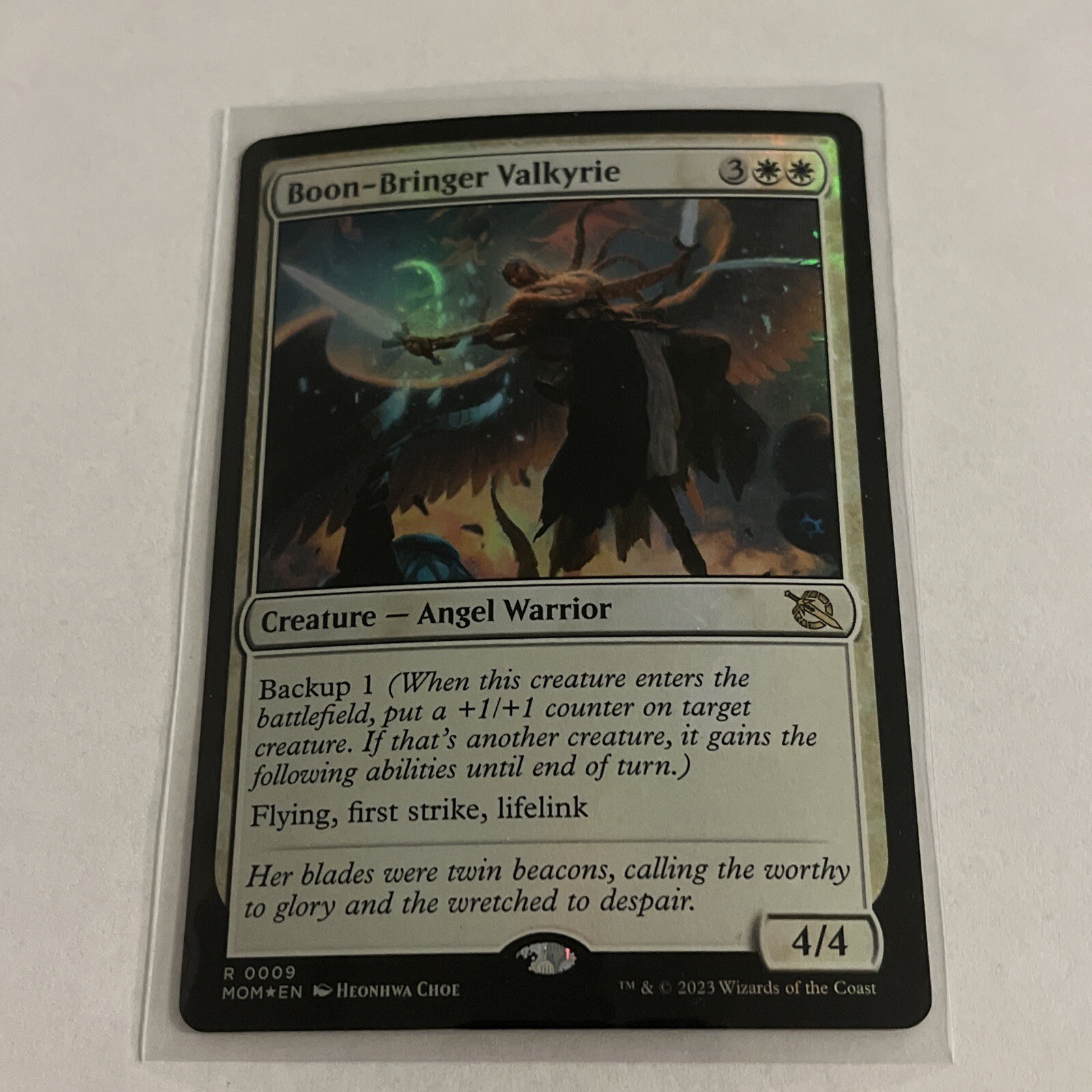 MTG Boon-Bringer Valkyrie March of the Machine 0009 Foil Angel White | eBay