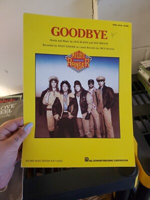 NIght Ranger Goodbye Sheet Music Piano Vocal Guitar Camel Records | eBay