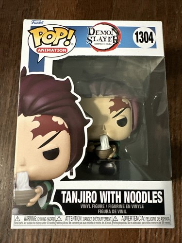 FUNKO POP JAPAN ANIME DEMON SLAYER TANJIRO WITH NOODLES #1304 VINYL ...