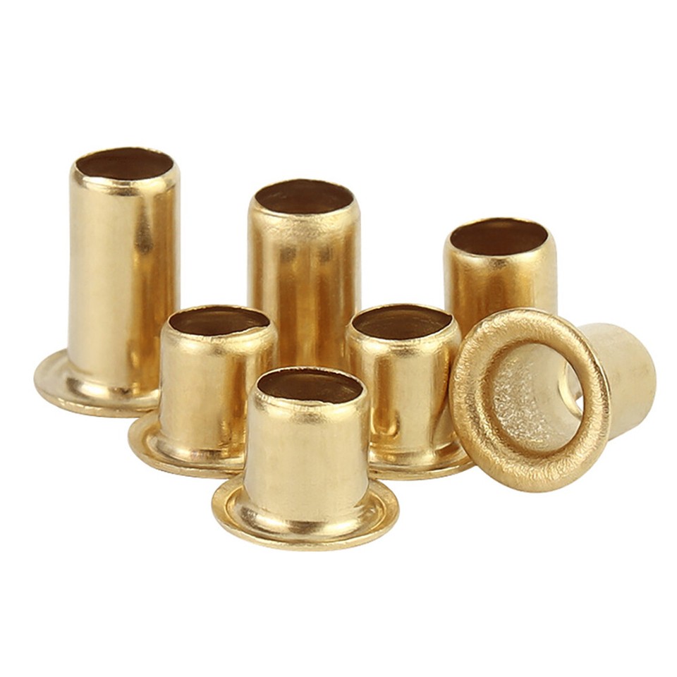 Brass Eyelet Hollow Tubular Rivets Through Nuts Hole Grommets M0.9 M1.3 ...