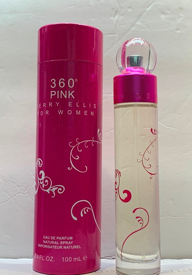 360 PINK FOR WOMEN BY PERRY ELLIS 3.4 FL.OZ EDP SPRAY NEW IN BOX SK4476 ...