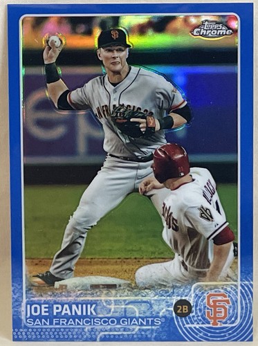 Joe Panik 2015 Topps Chrome Blue Refractor #27 (025/150) - SF Giants | eBay