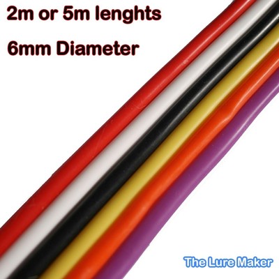 Flying C Body Tubing 6mm Silicone (Latex) Flying C,s 6 Cols 2.5Mts ...