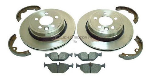 ROVER 75 & MG ZT 190 REAR VENTED BRAKE DISCS & PADS SET & HANDBRAKE ...