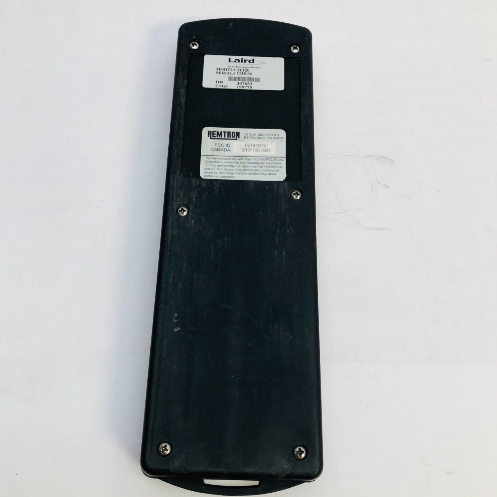 LAIRD REMTRON COMMAND PRO 25T20 CRANE REMOTE CONTROL (TRANSMITTER) | eBay