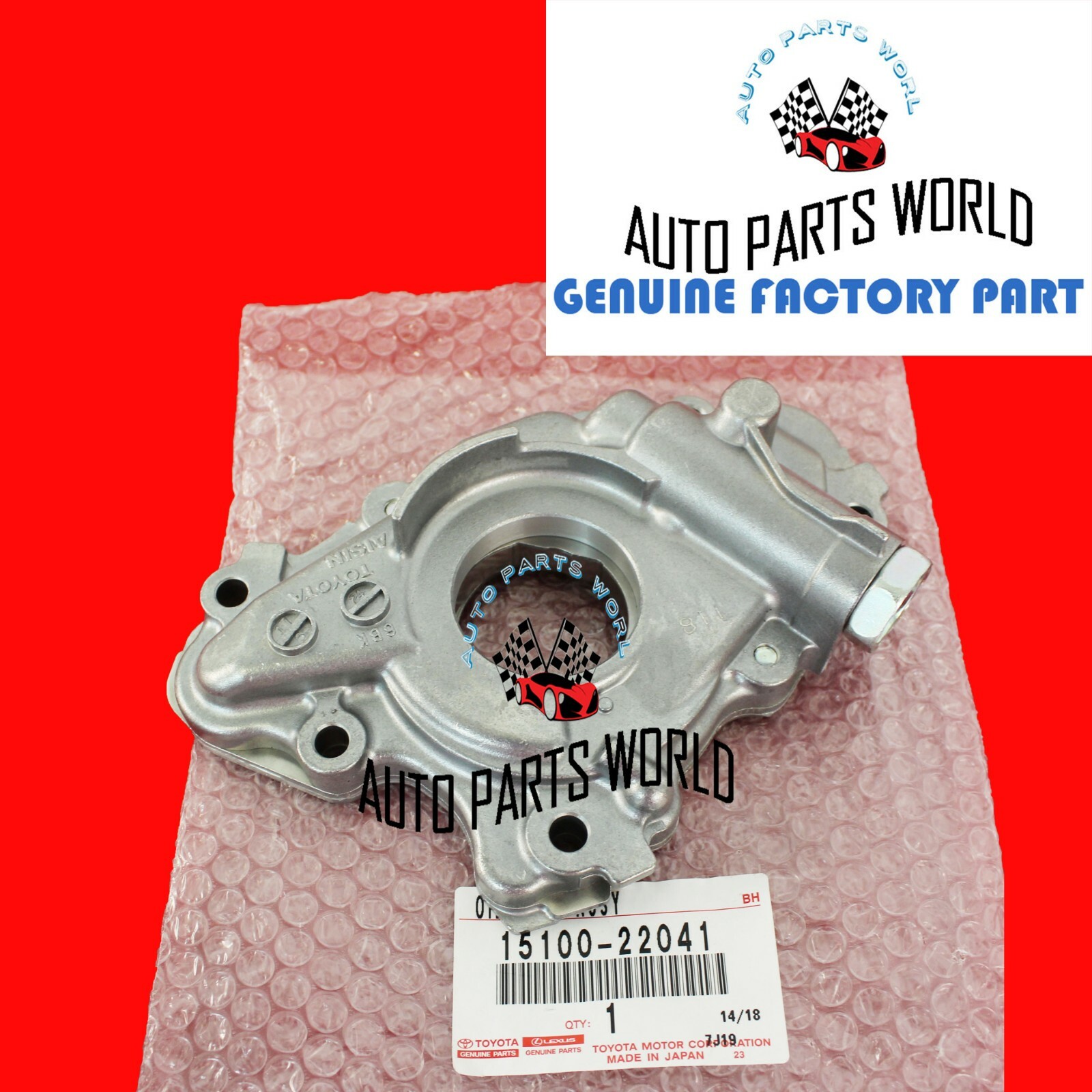 GENUINE OEM TOYOTA CELICA COROLLA MR2 SPYDER MATRIX 1.8L OIL PUMP 15100 ...