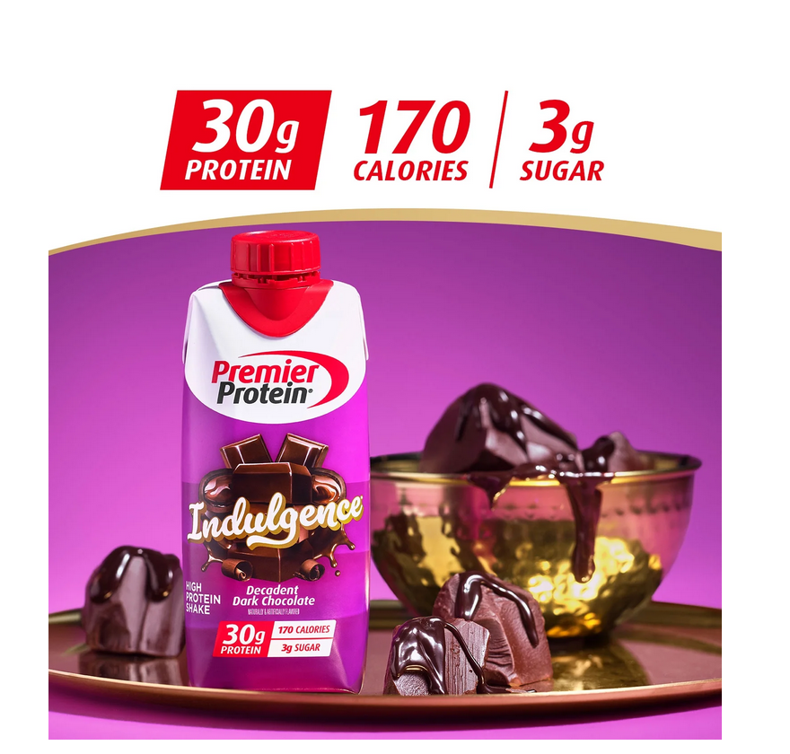 Premier Protein Indulgence Protein Shake,30g Protein, 11 floz,4Ct ...
