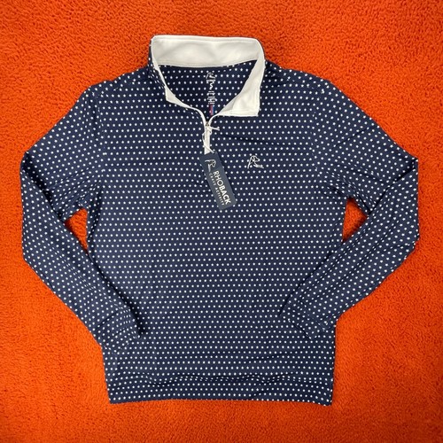 RHOBACK Mens SMALL The Armstrong Performance Quarter Zip USA Flag Stars ...