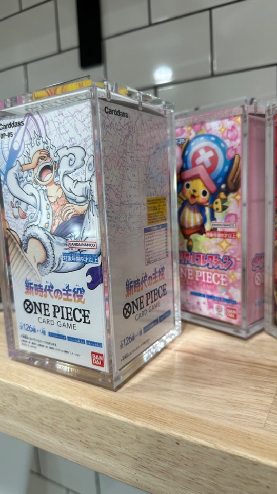 One Piece Japanese Booster Box Acrylic display case OP-1,2,3,4,5,6,7,8 ...