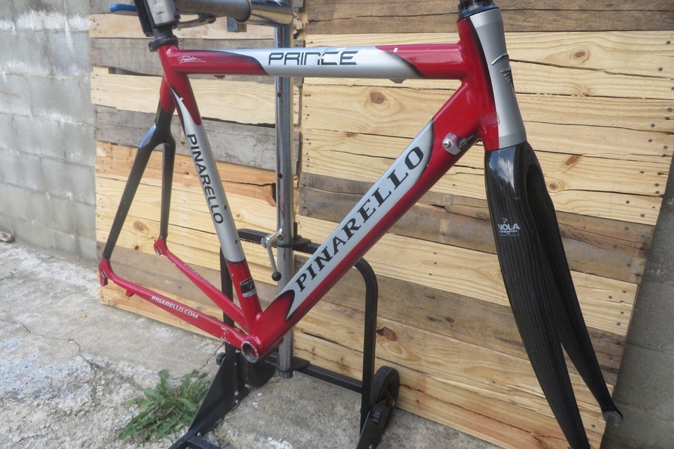 PINARELLO PRINCE BIKE 56cm Vintage Road Bike Aluminum Carbon Fork ...