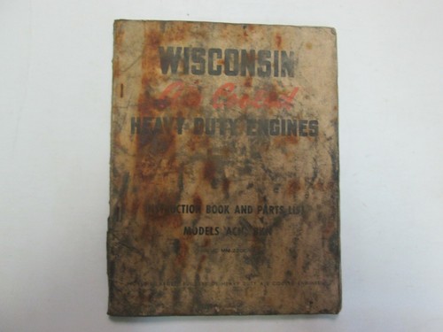 Wisconsin Air Cooled Résistant Moteurs Acn Bkn Instruction Livre ...
