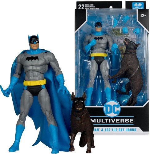 DC Batman & Ace The Bat-Hound (Silver Age) 7in Action Figure Set | eBay