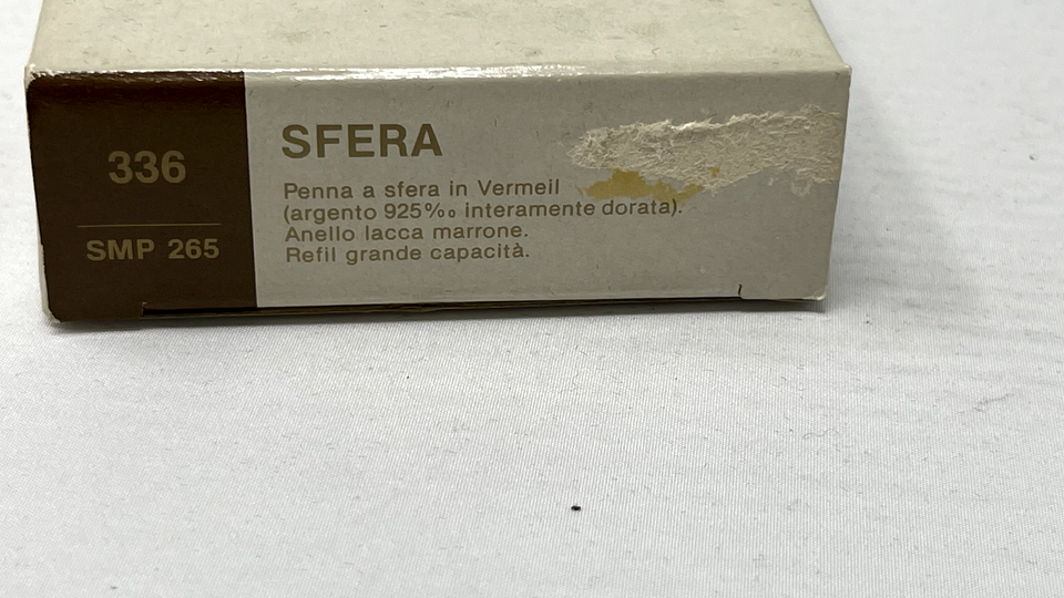 Aurora Marco Polo 336, Sterling Silver Gilt Ball Point Sphere Occasion ...