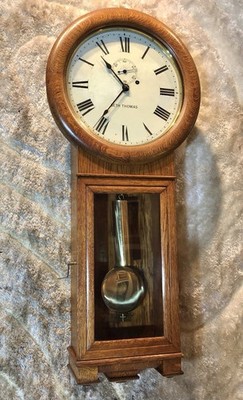 Original Antique USA Seth Thomas # 2,Regulator Wall Clock,Weight Driven ...