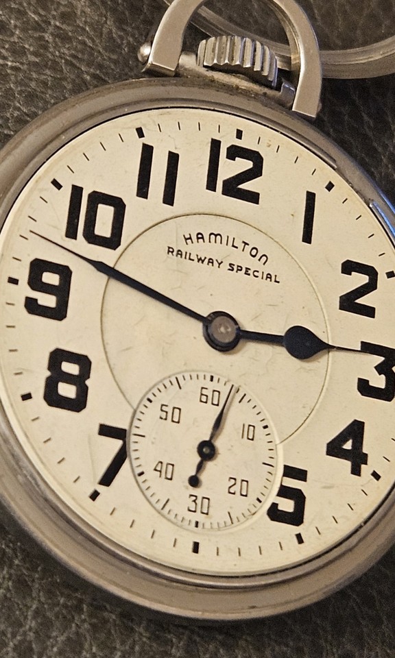 Hamilton 992B 21j 16s Stainless Steel Railroad Pocket Watch | eBay