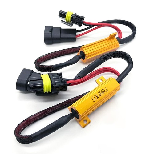 O-NEX 9006 LED Load Resistor Kit 50W 8ohm Headlight Bulb Relay Harness ...