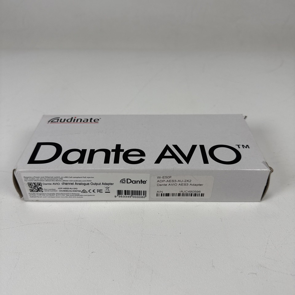 Audinate ADP-AES3-AU-2X2 Dante AVIO AES3 IO Adapter | eBay