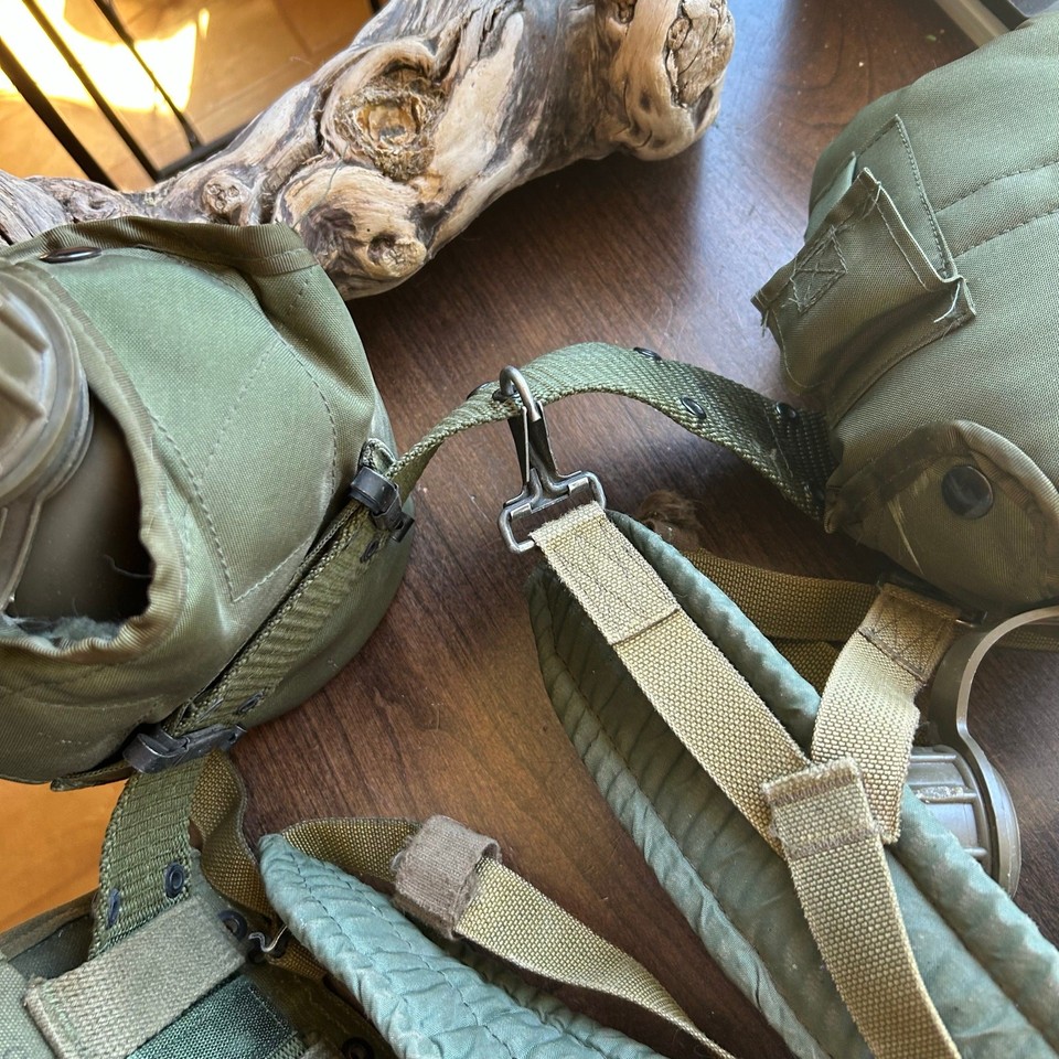 US Military Alice field gear Durable Hiking Nylon 2 Canteens pouches | eBay