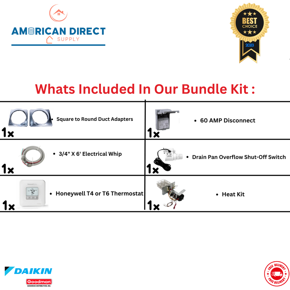 3.5 Ton Goodman Heat Pump Package Unit 13.4 SEER2 Central Air ...