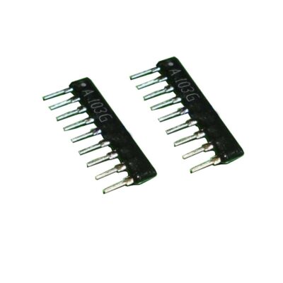 50pcs A09-103G A09-103 SIP-9 9PIN 10K Ohm 8 Commoned Resistor Network ...