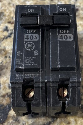 General Electeic GE THQL2140 40 Amp 2 pole Circuit Breaker 120/240V | eBay