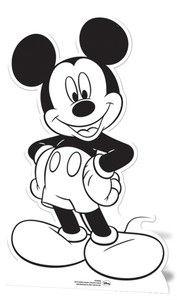 Mickey Mouse Disney Colour on your own design Cardboard Cutout Stand Up ...