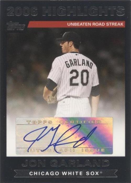 2007 Topps - 2006 Highlights Autograph Jon Garland #HAJG (AU) for sale ...