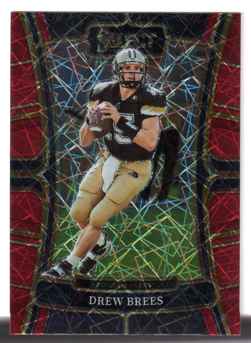 2023 Panini Select Draft #89 DREW BREES 'RED LAZER PRIZM' CARD! PURDUE ...