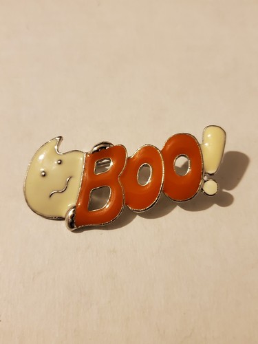 vintage halloween ghost broach pin boo metal | eBay