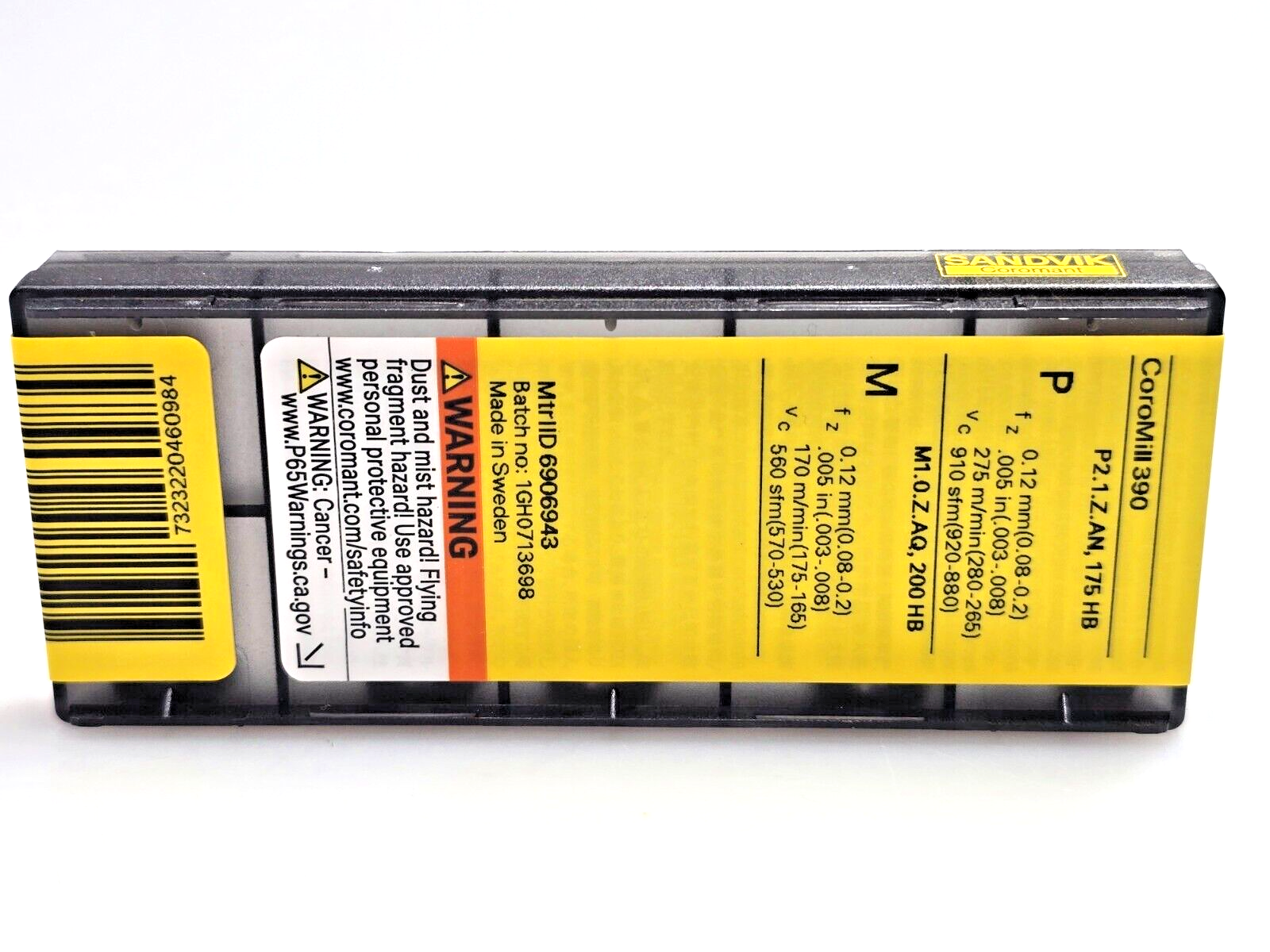 Sandvik Coromant R390-11 T3 08M-PM 1130 Carbide Milling Inserts (Box of ...