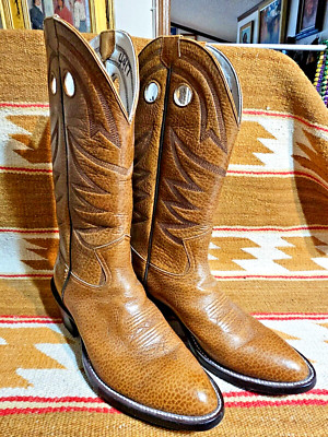 Jose Sanchez Working Cowboy Boots Sz10 Men's Buckaroo Speckled Tan ...