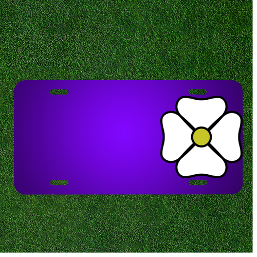 Custom Personalized License Plate With Add Names To Flower Petal Spring ...