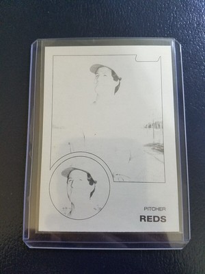Greg Harris Cincinnati Reds 1983 TOPPS BLACK & WHITE TEST PROOF NO ...