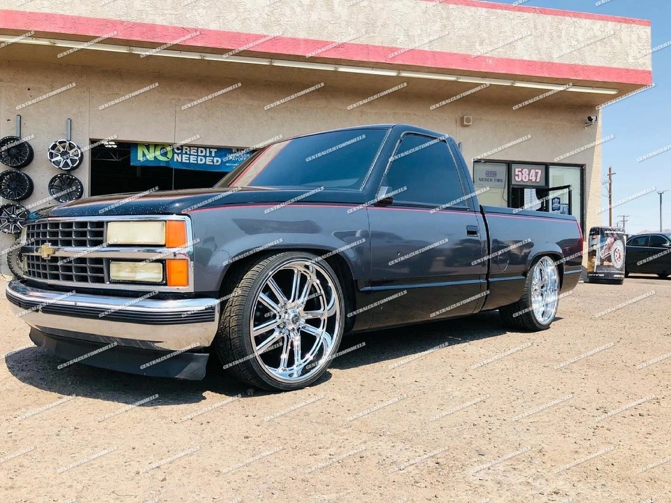 22x9 22x11 US MAGS BULLET U131 WHEELS RIMS TIRES CHEVY GMC OBS C10 ...