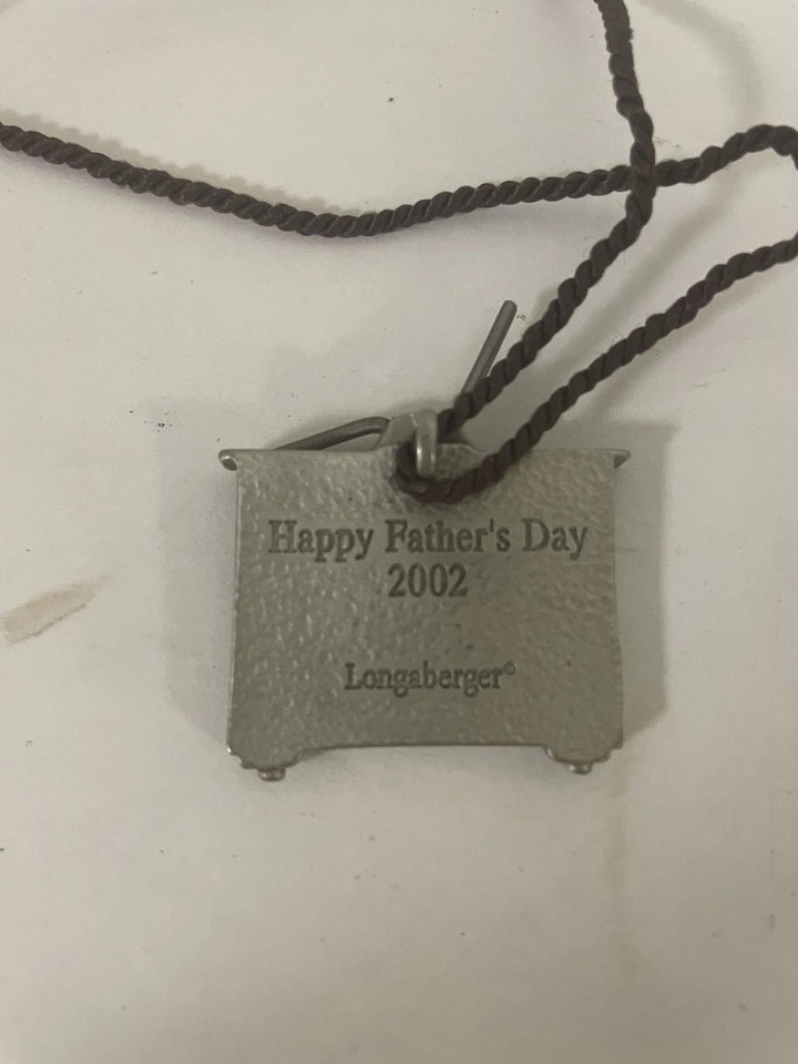 Vintage LONGABERGER "Dad” Tie-on Metal Basket Trim NEW | eBay UK