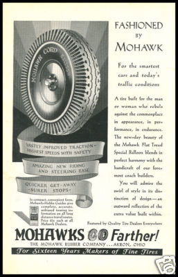 1929 vintage ad for Mohawk Tires | eBay