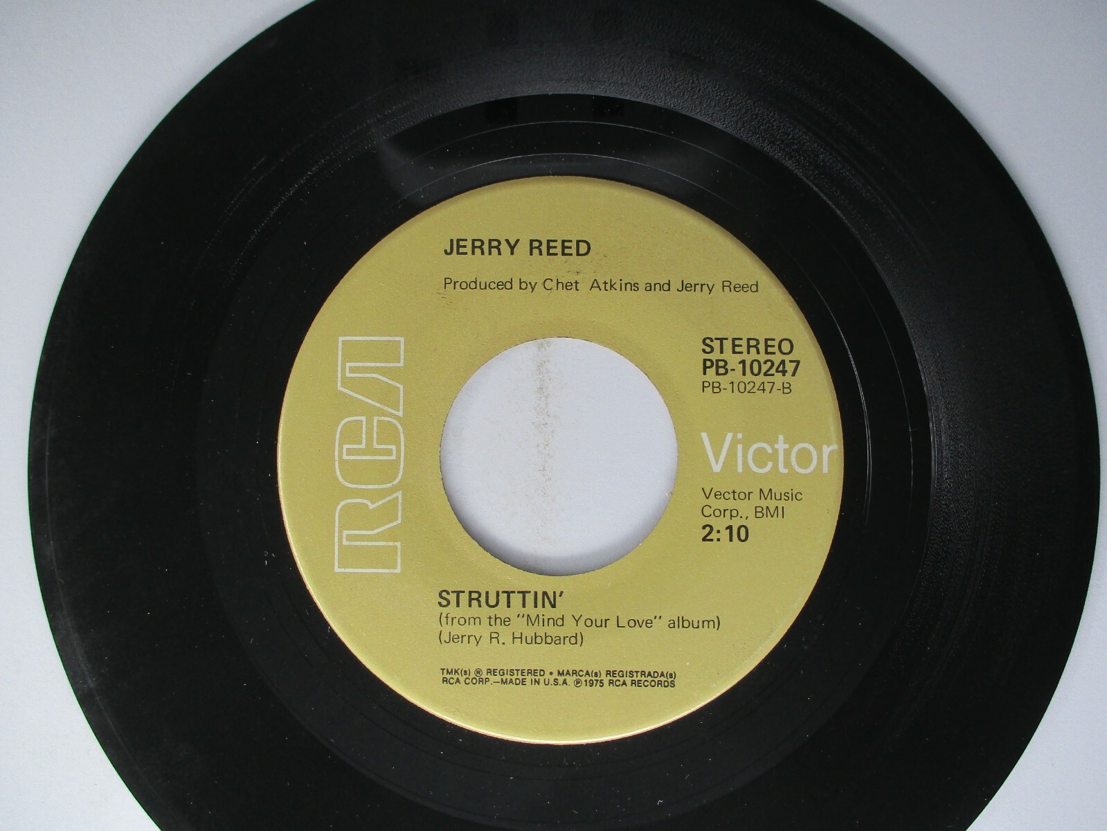 Jerry Reed ‎Mind Your Love / Struttin' 45 RCA 1975 | eBay