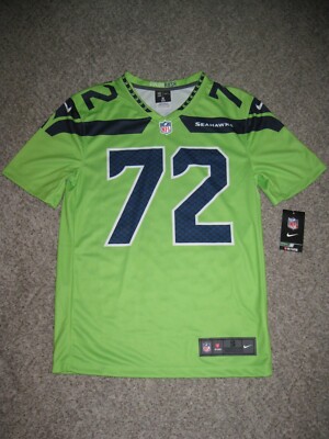 Michael Bennett Seattle Seahawks Lime Color Rush Men's Small Nike ...
