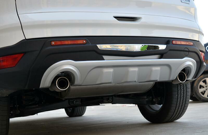 For Ford Escape Kuga 2017-2019 White Black Rear Bumper Diffuser Spoiler ...